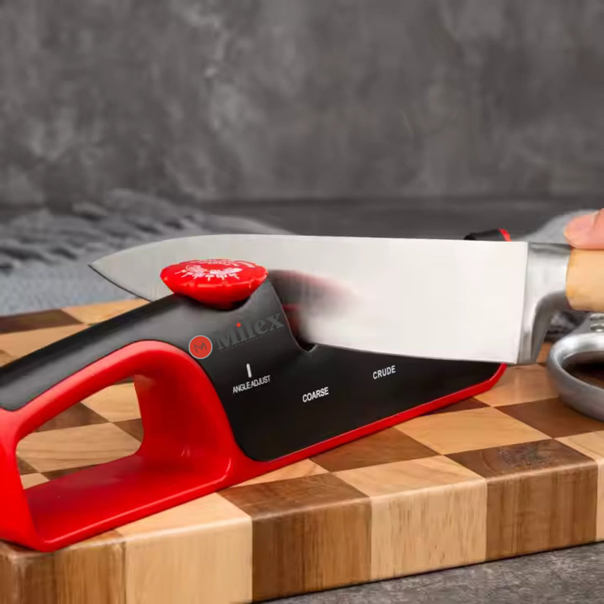 Milex Samurai Age Knife Sharpener – Adjustable Angle Blade & Scissor S ...